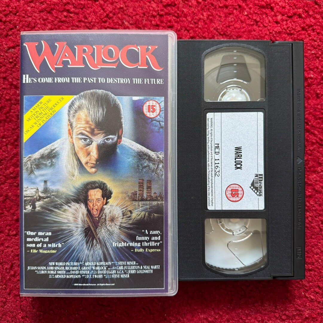 Warlock VHS Video 1989 Med11632 / Horror VHS Video Tape / Horror Video ...