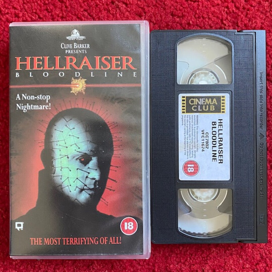 Hellraiser: Bloodline VHS Video 1996 Cc7802 / Pinhead / Cenobite ...