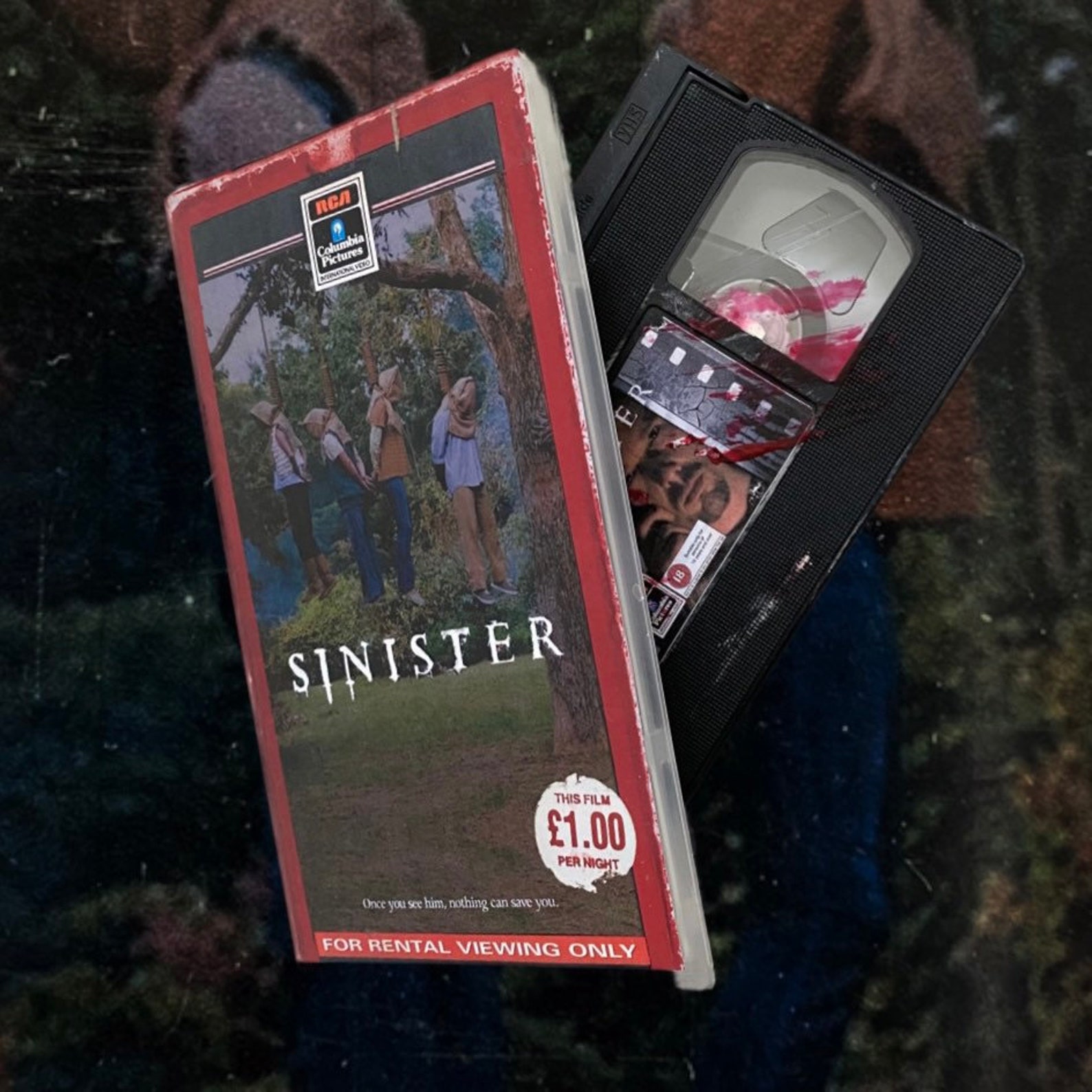 Sinister VHS Prop Video / Upcycled Videotape / Horror Art / - Etsy