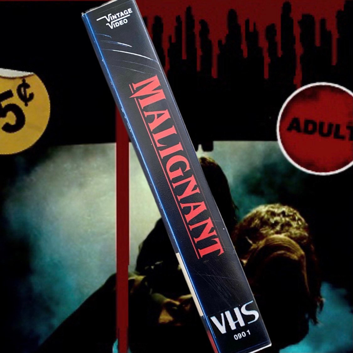 Malignant VHS Prop Video / Upcycled Videotape / Horror Art / Retro VHS ...