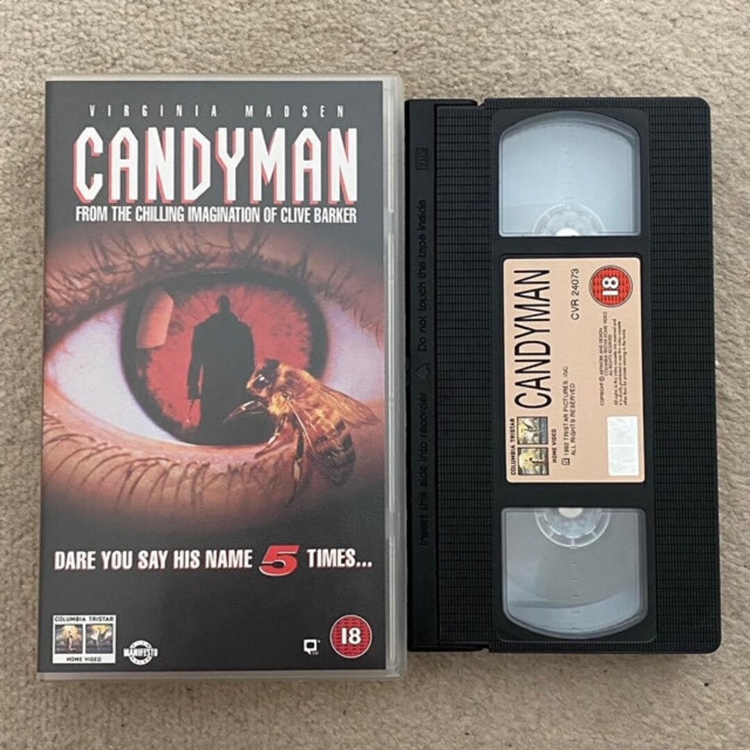 Candyman VHS Video 1992 Cvr24073 / Horror Video Tape / Horror Video ...