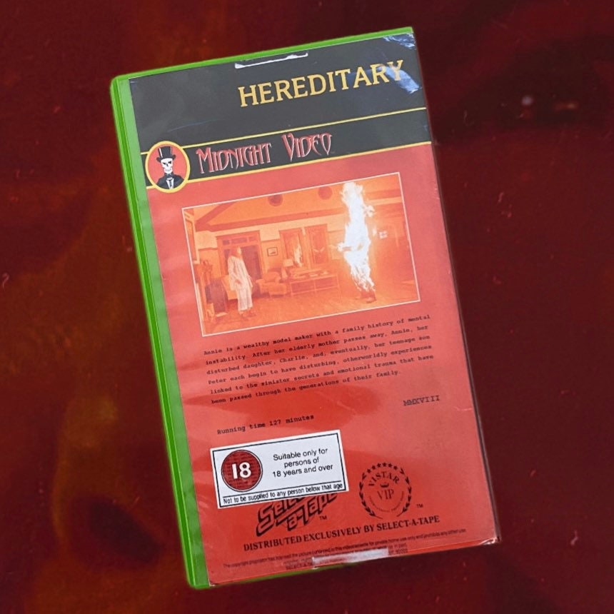 Hereditary VHS Prop Video / Upcycled Videotape / Horror Art / Retro VHS ...