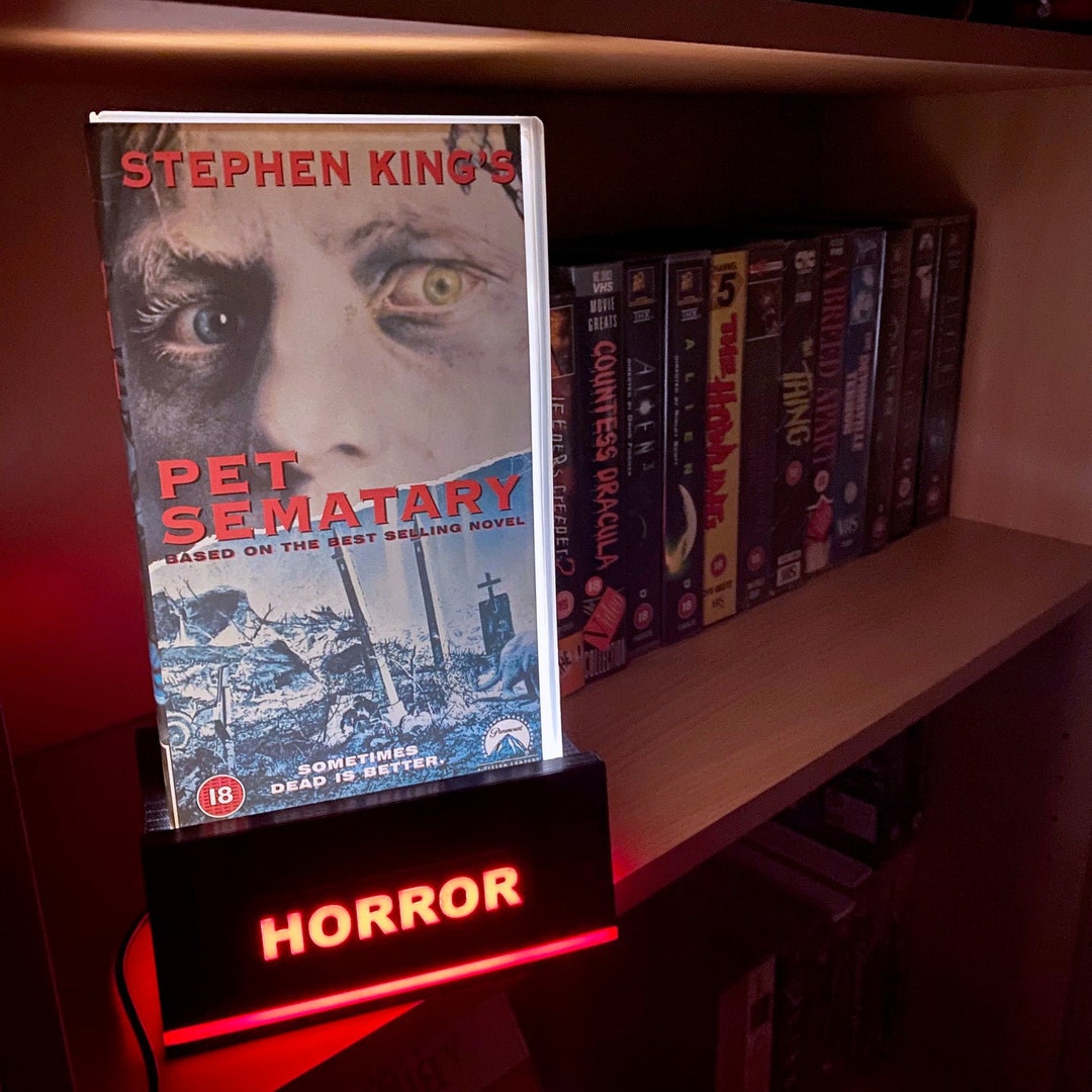 Horror VHS Video LED Light Stand Sign / Horror Video / Video Stand ...