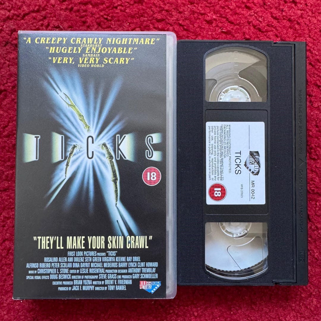 Ticks VHS Video (1993) Mr0042 / Horror Video Tape / Horror Video ...