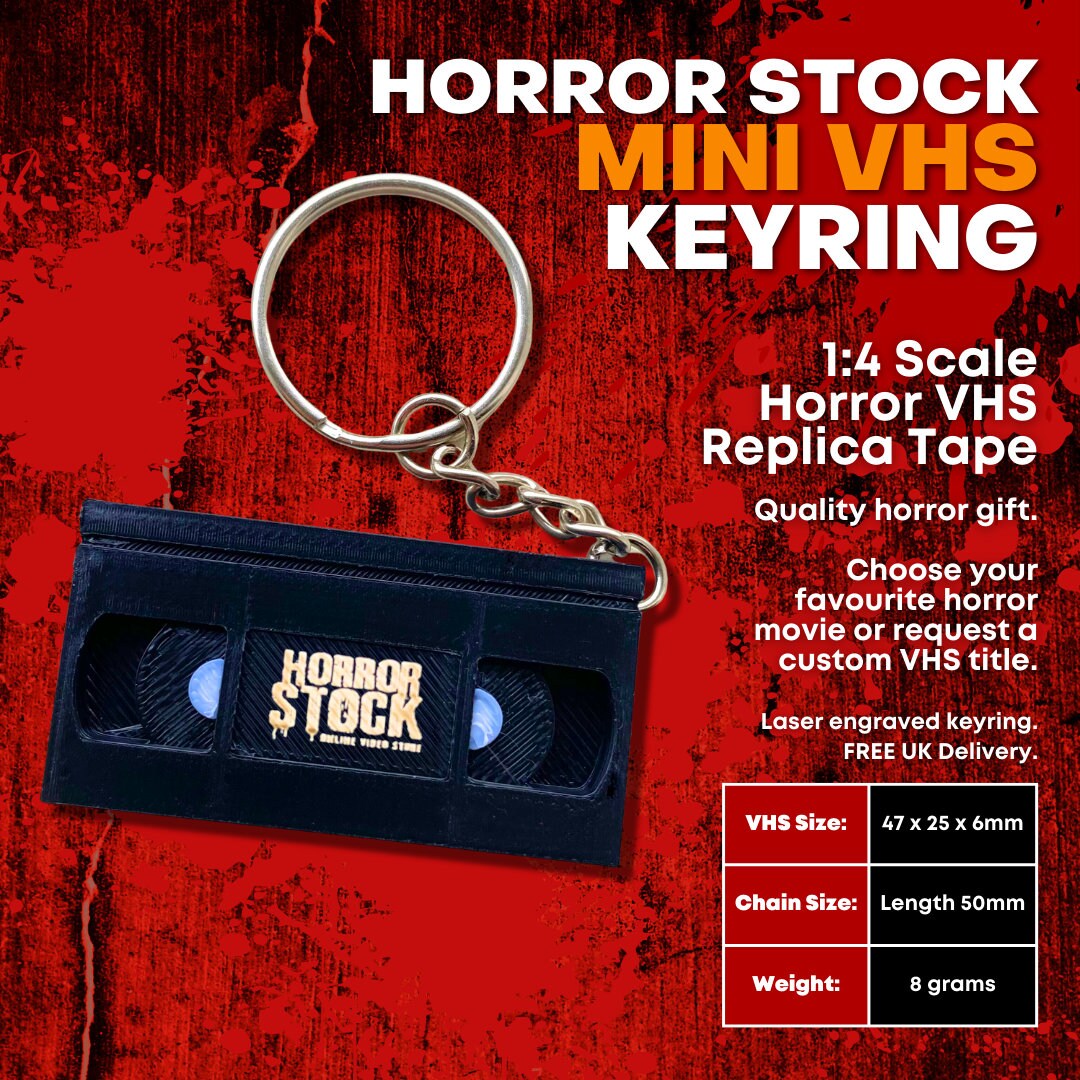 Horror Stock Mini Horror VHS Keyring / Horror VHS Keyring / Horror Gift ...