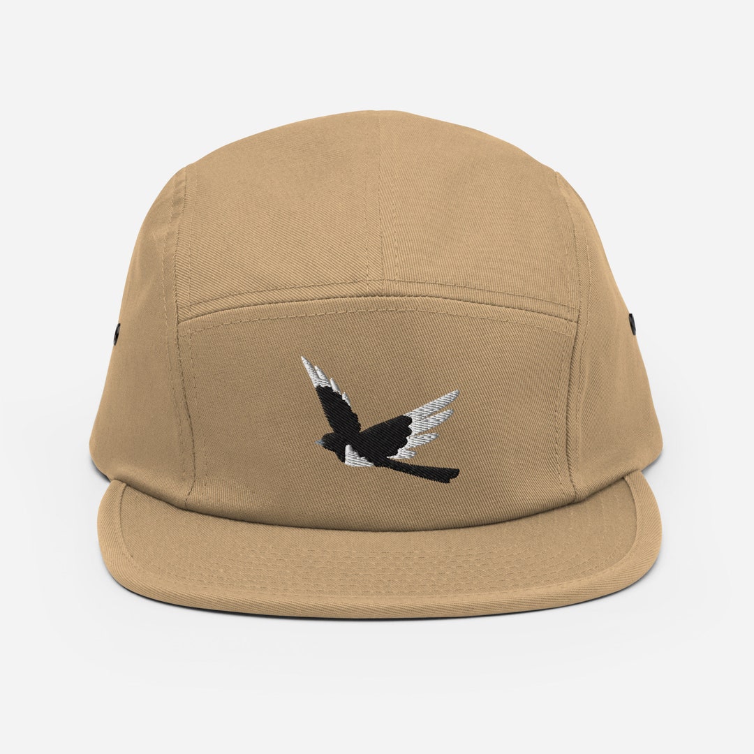 Magpie 5 Panel Hat, Magpie Hat, Magpie Embroidered Hat, Five Panel Cap ...