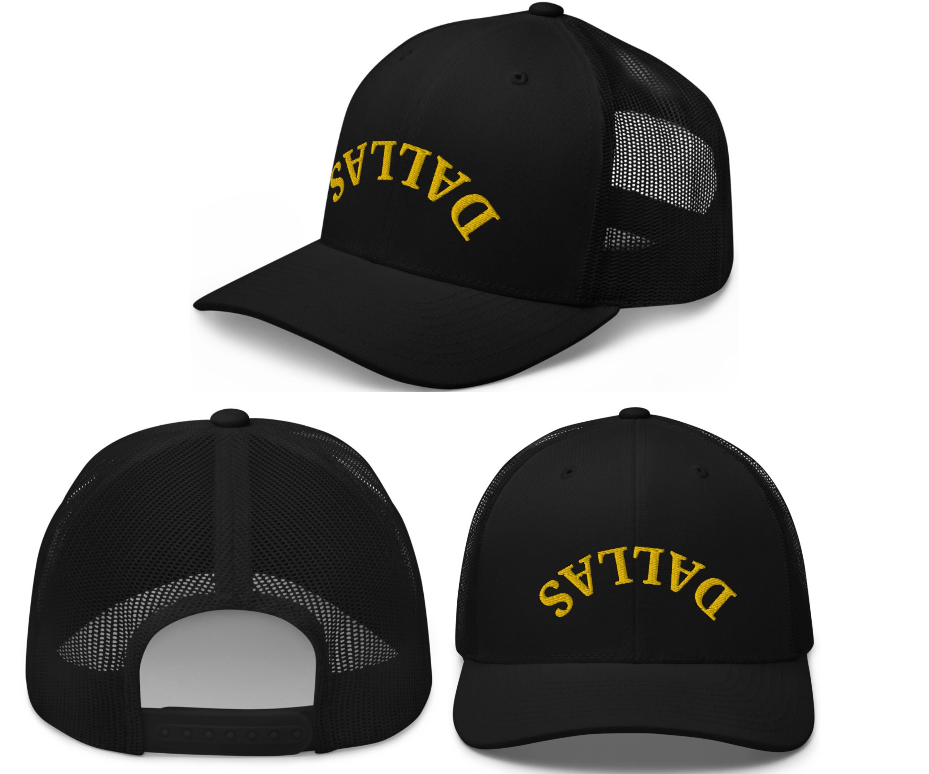 Upside Down Dallas Trucker Cap Dallas Hat Trucker Hat - Etsy