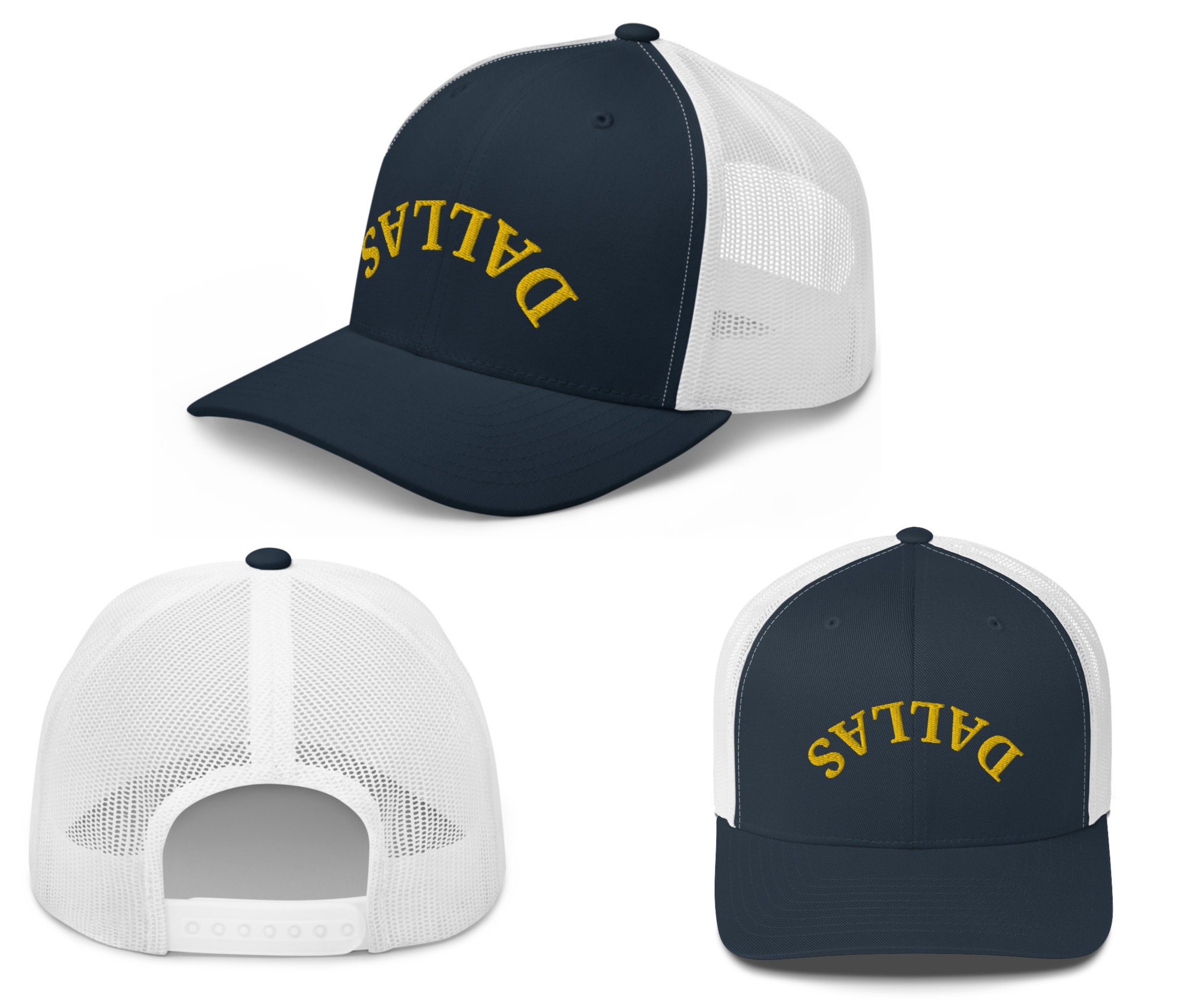 Upside Down Dallas Trucker Cap Dallas Hat Trucker Hat - Etsy