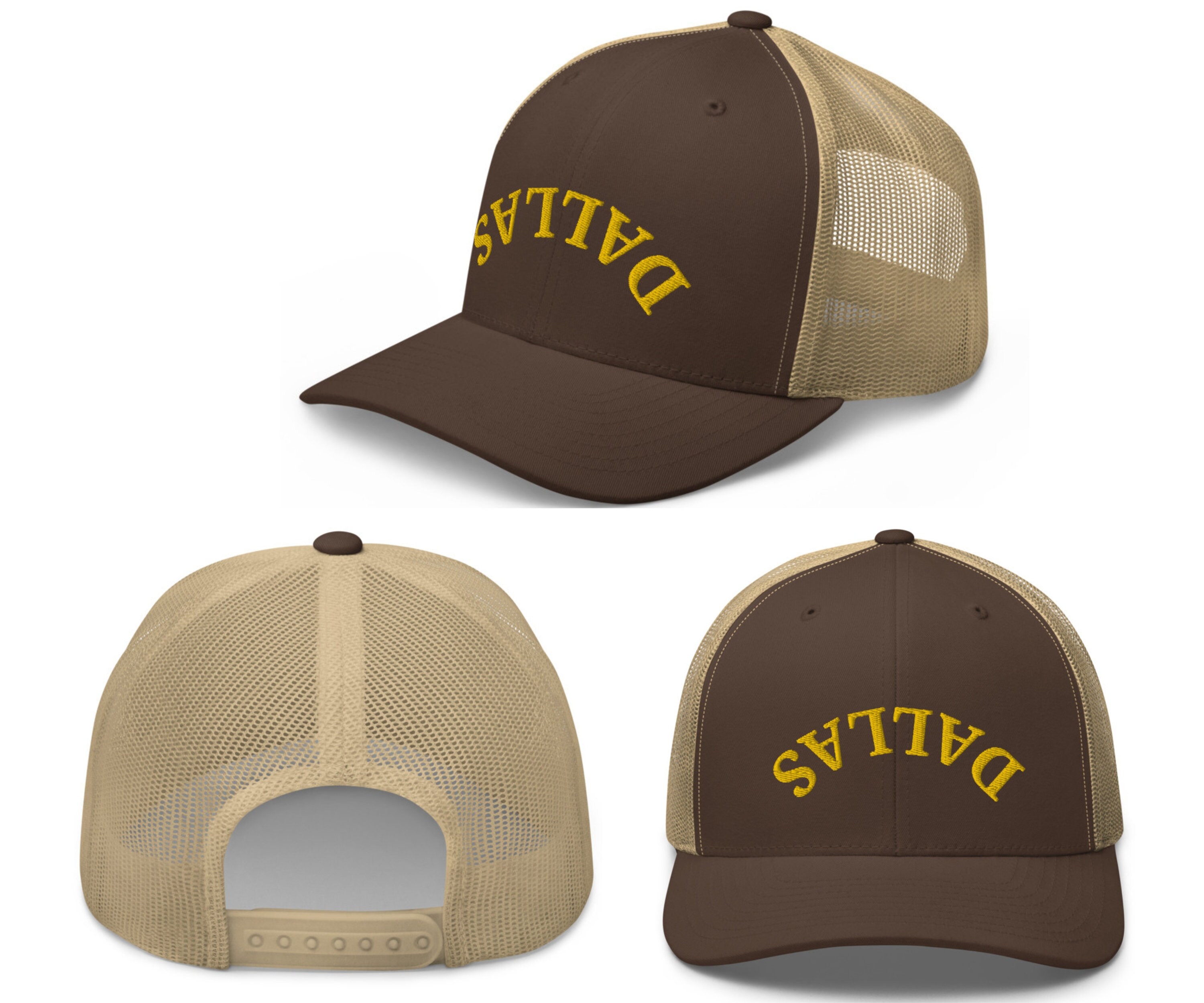 Upside Down Dallas Trucker Cap Dallas Hat Trucker Hat - Etsy