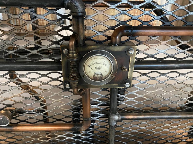 Update: SOLD!! Steampunk Industrial Poker Table / Steampunk Furniture ...