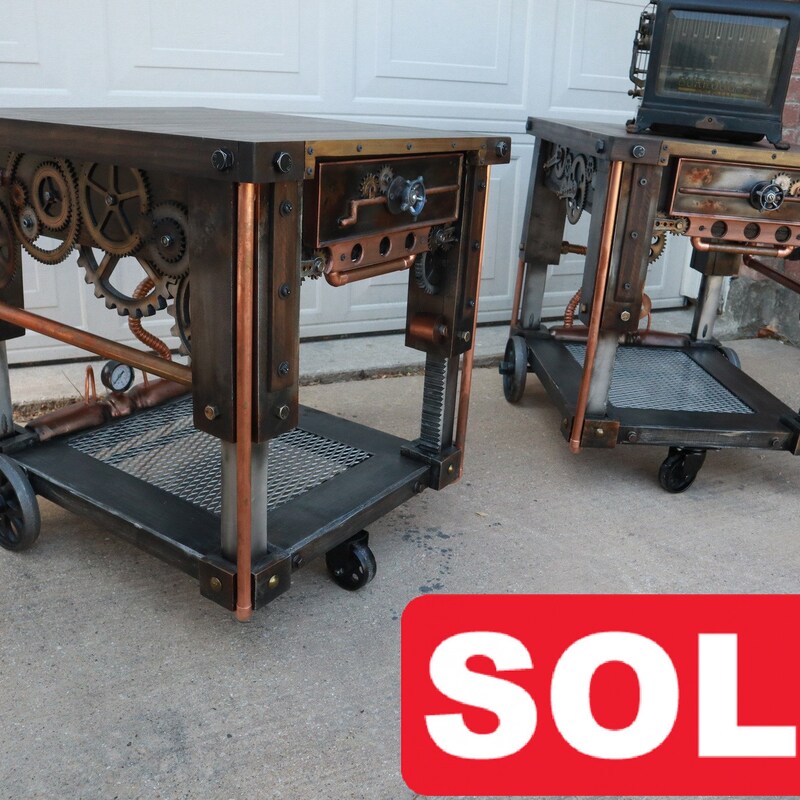 Steampunk Table - Etsy