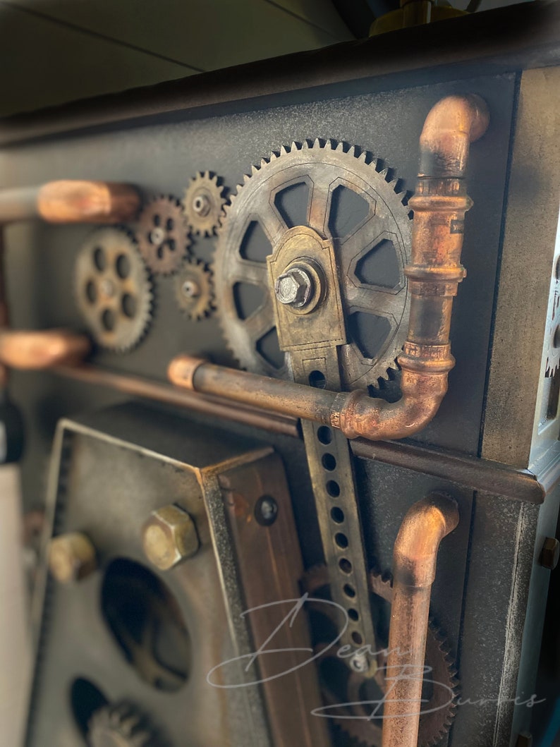 Steampunk Industrial TV Console Steampunk Furniture - Etsy