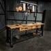 UPDATE: SOLD Industrial Steampunk Furniture// Kitchen Island // Prep ...