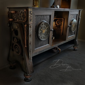 Steampunk Industrial TV Console Steampunk Furniture - Etsy