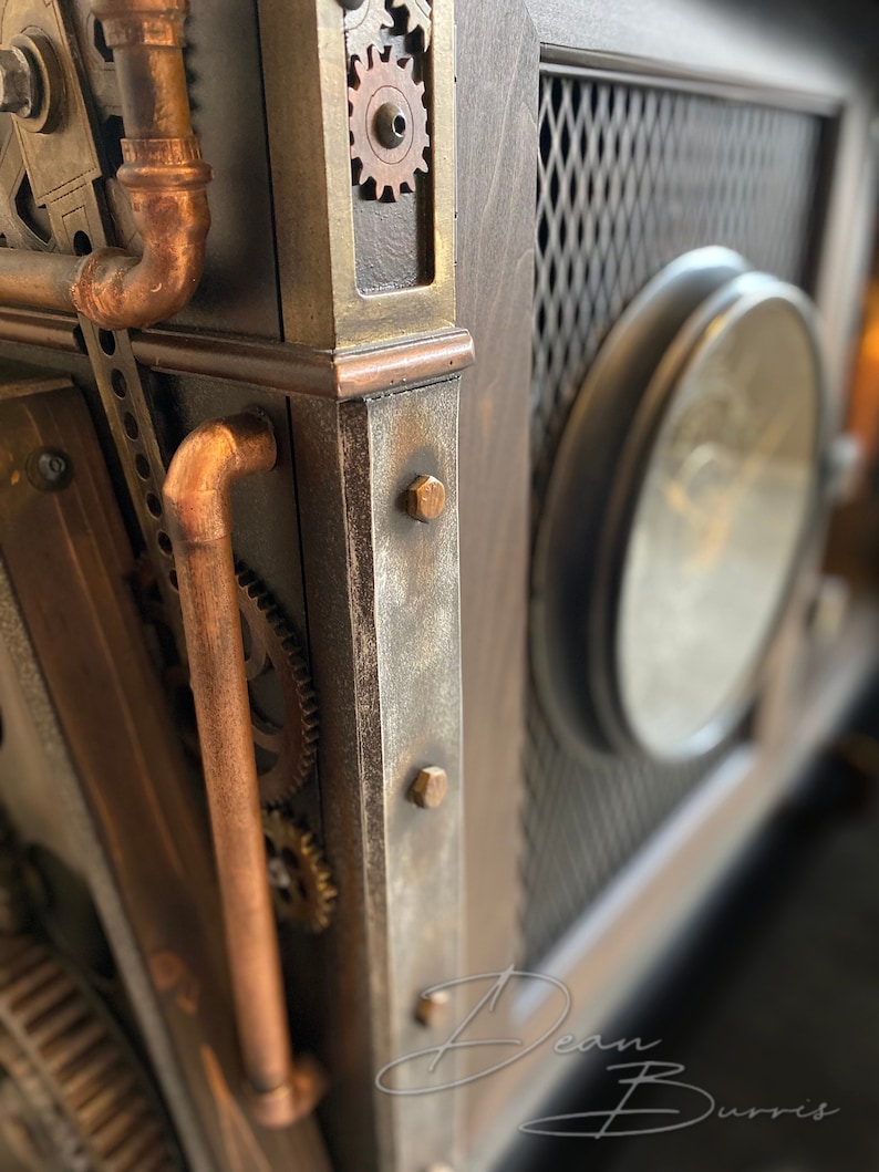 Steampunk Industrial TV Console Steampunk Furniture - Etsy