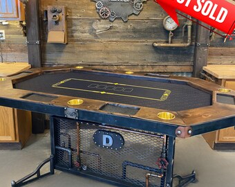 Update: SOLD Industrial Steampunk Liquor Cabinet / Poker Deck Display ...