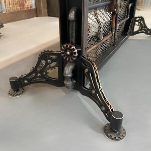 Update: SOLD!! Steampunk Industrial Poker Table / Steampunk Furniture ...