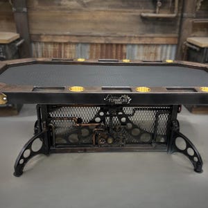 Order Your Custom-built Industrial Steampunk Poker Table or D&D Table ...