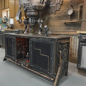 Custom Steampunk / Industrial Console Table – Made to Order - Etsy