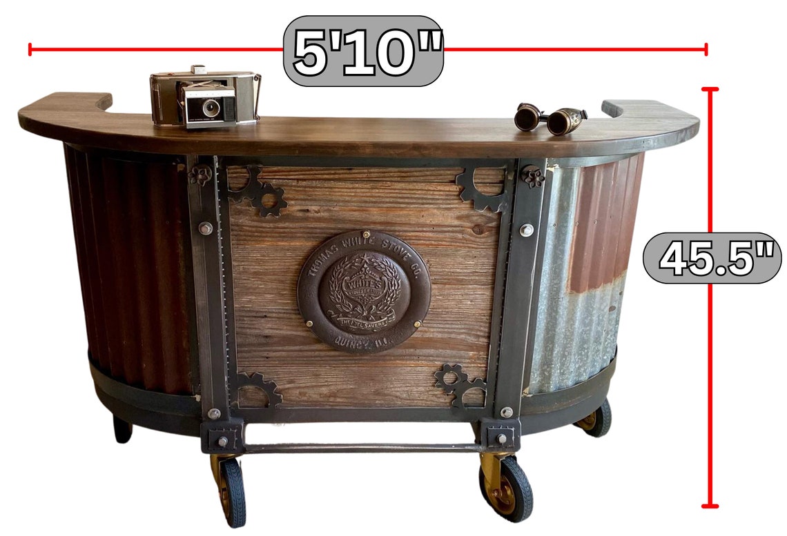 Update: Sold Rustic Industrial Bar - Etsy