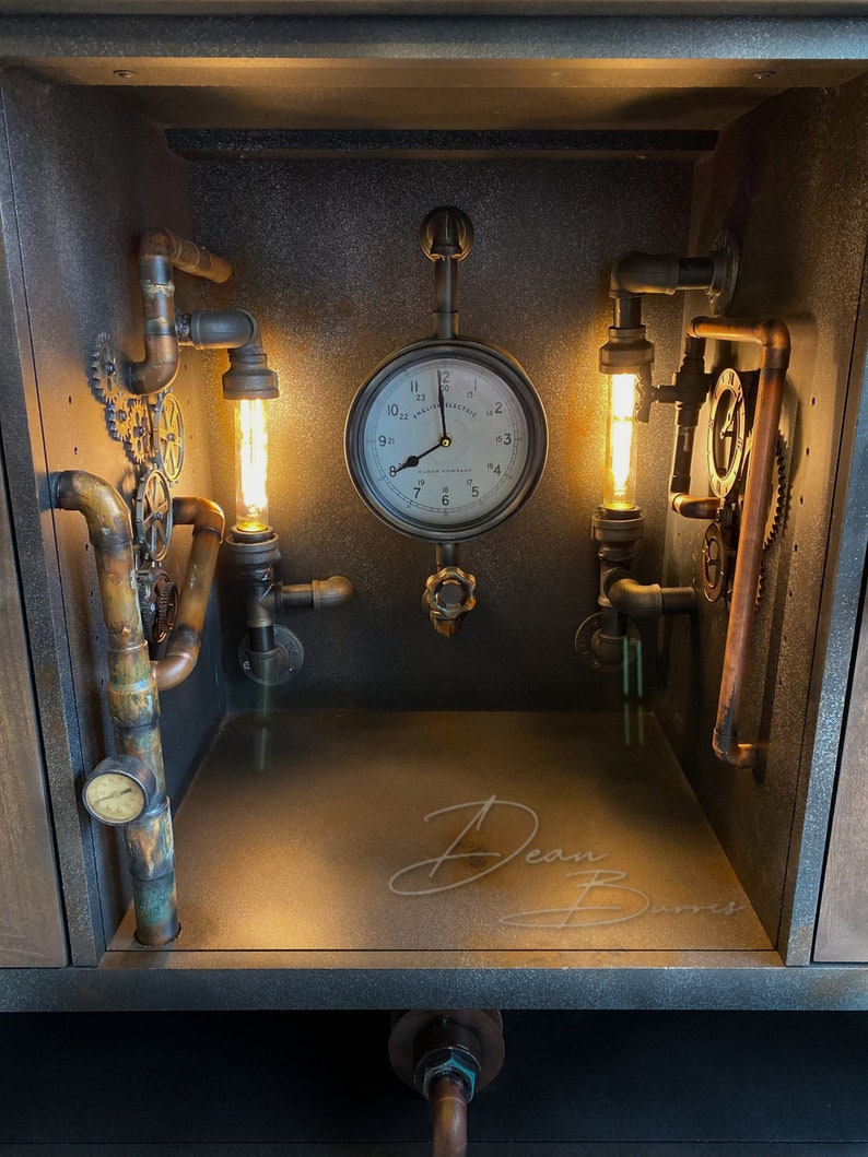 Steampunk Industrial TV Console Steampunk Furniture - Etsy