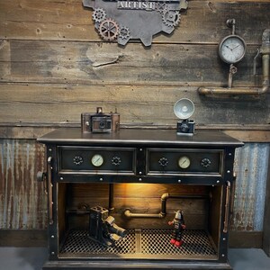 Steampunk Console Industrial Furniture - Etsy