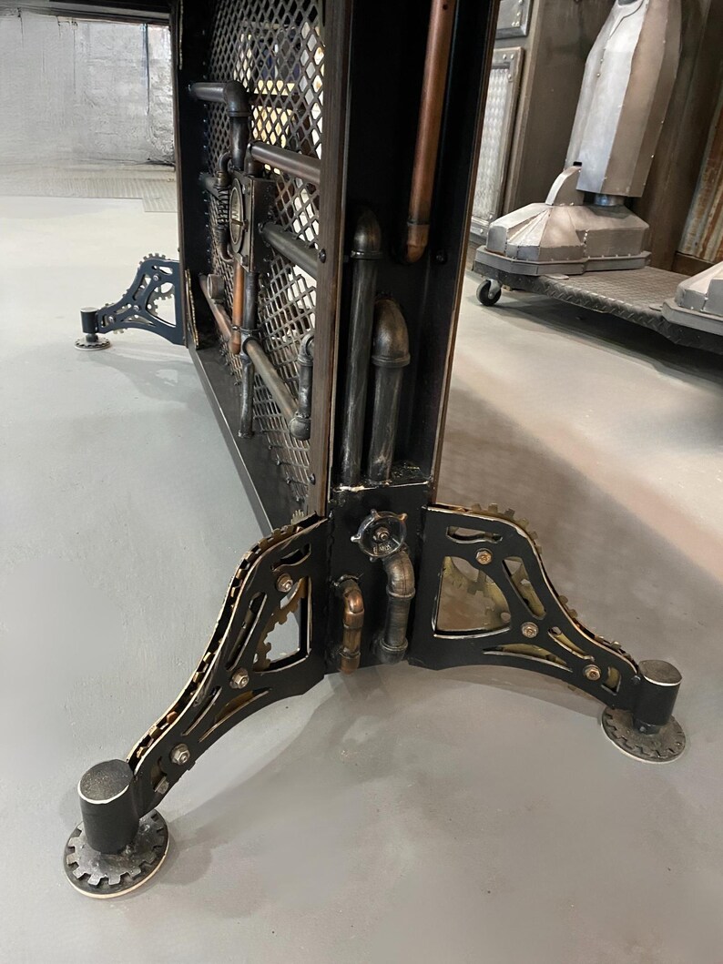 Update: SOLD!! Steampunk Industrial Poker Table / Steampunk Furniture ...