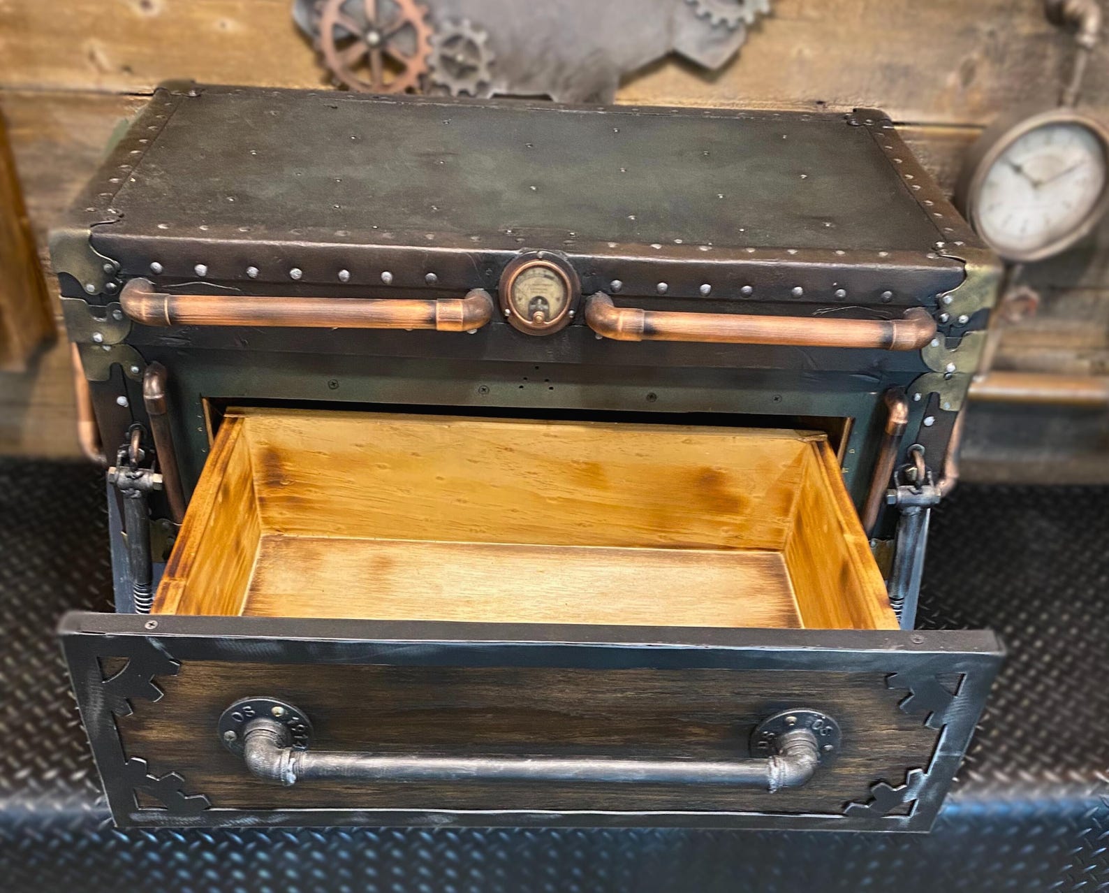 Update: SOLD!! New Trunk Coming SOON!! Industrial Furniture Steampunk ...