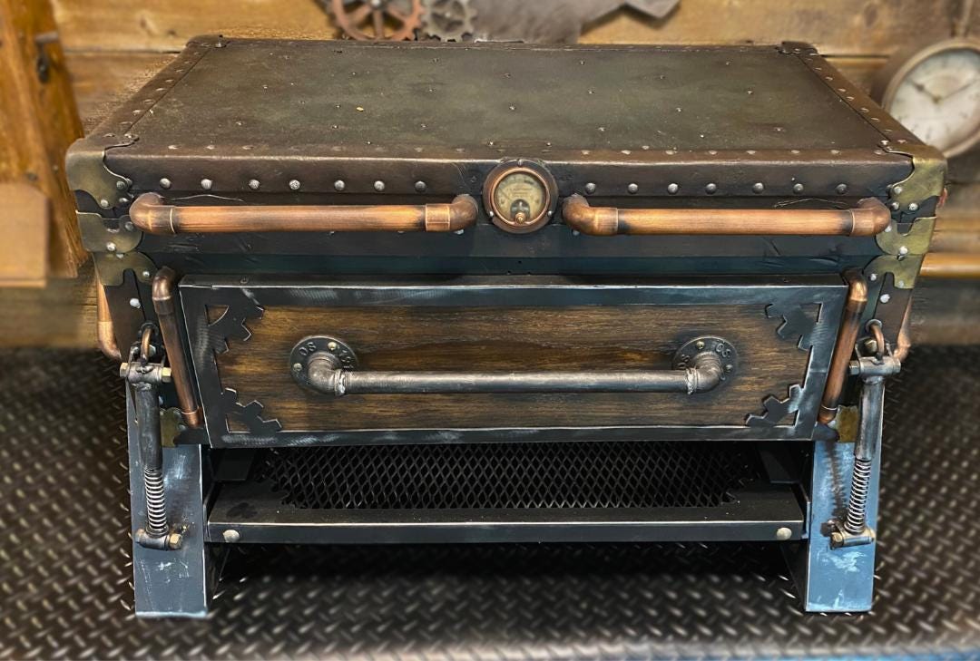 Update: SOLD!! New Trunk Coming SOON!! Industrial Furniture Steampunk ...