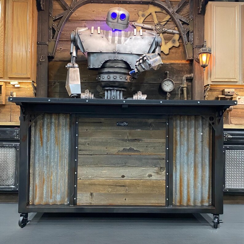 Update: SOLD! Iron Giant 8FT Scrap Metal Sculpture – Handcrafted by ...