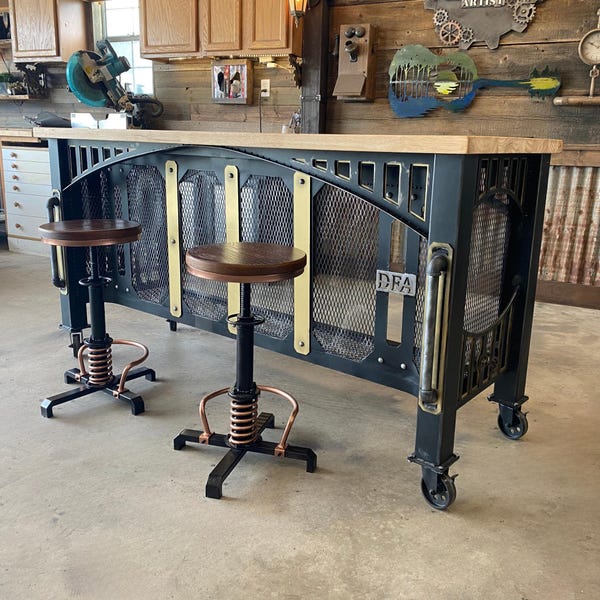 Industrial Kitchen Island - Etsy