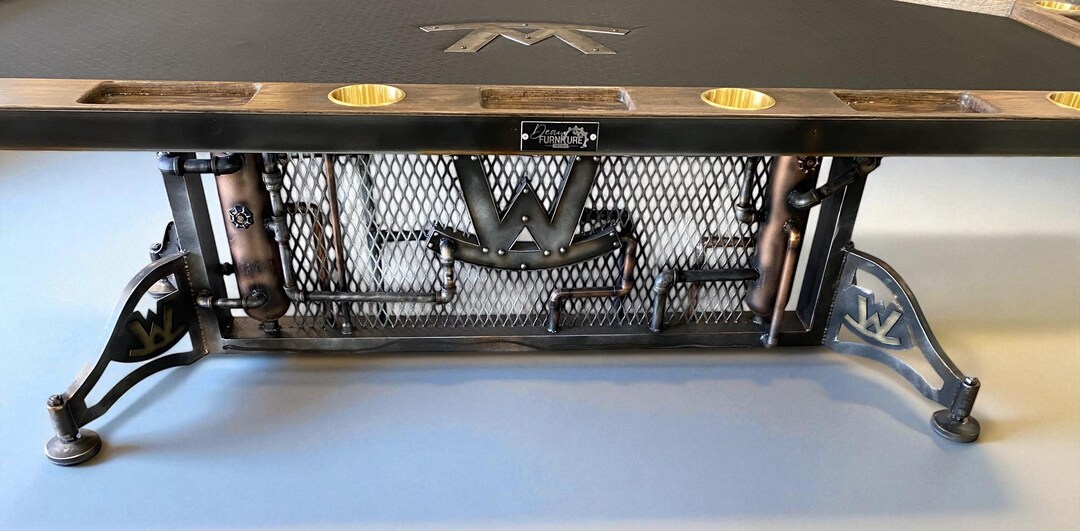 Order Your Custom-built Industrial Steampunk Poker Table or D&D Table ...