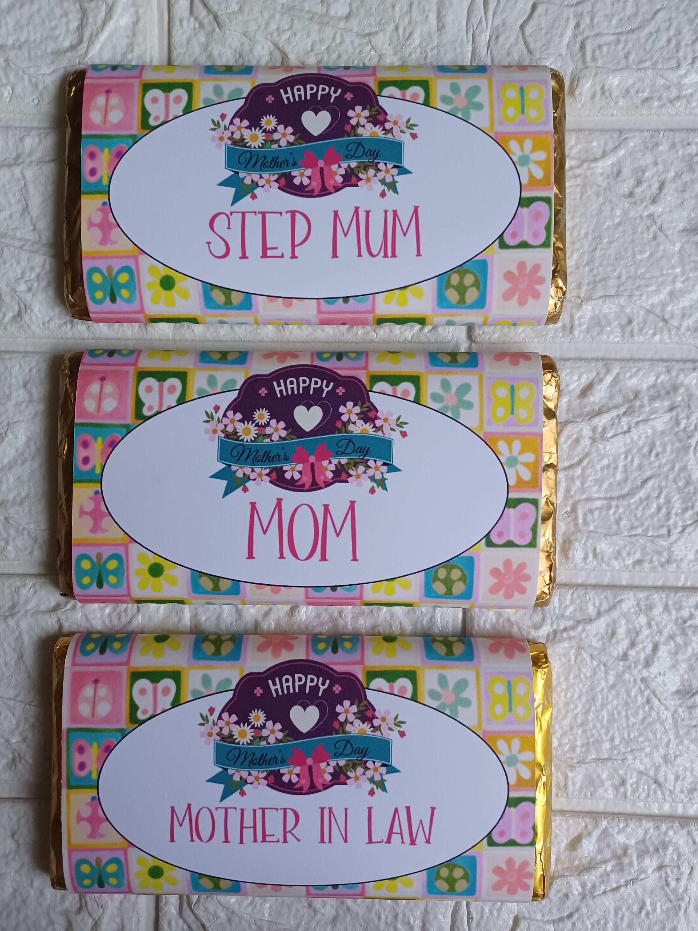 Mother's Day Candy Chocolate Bar Wrappers for Galaxy or Hershey's Bar ...