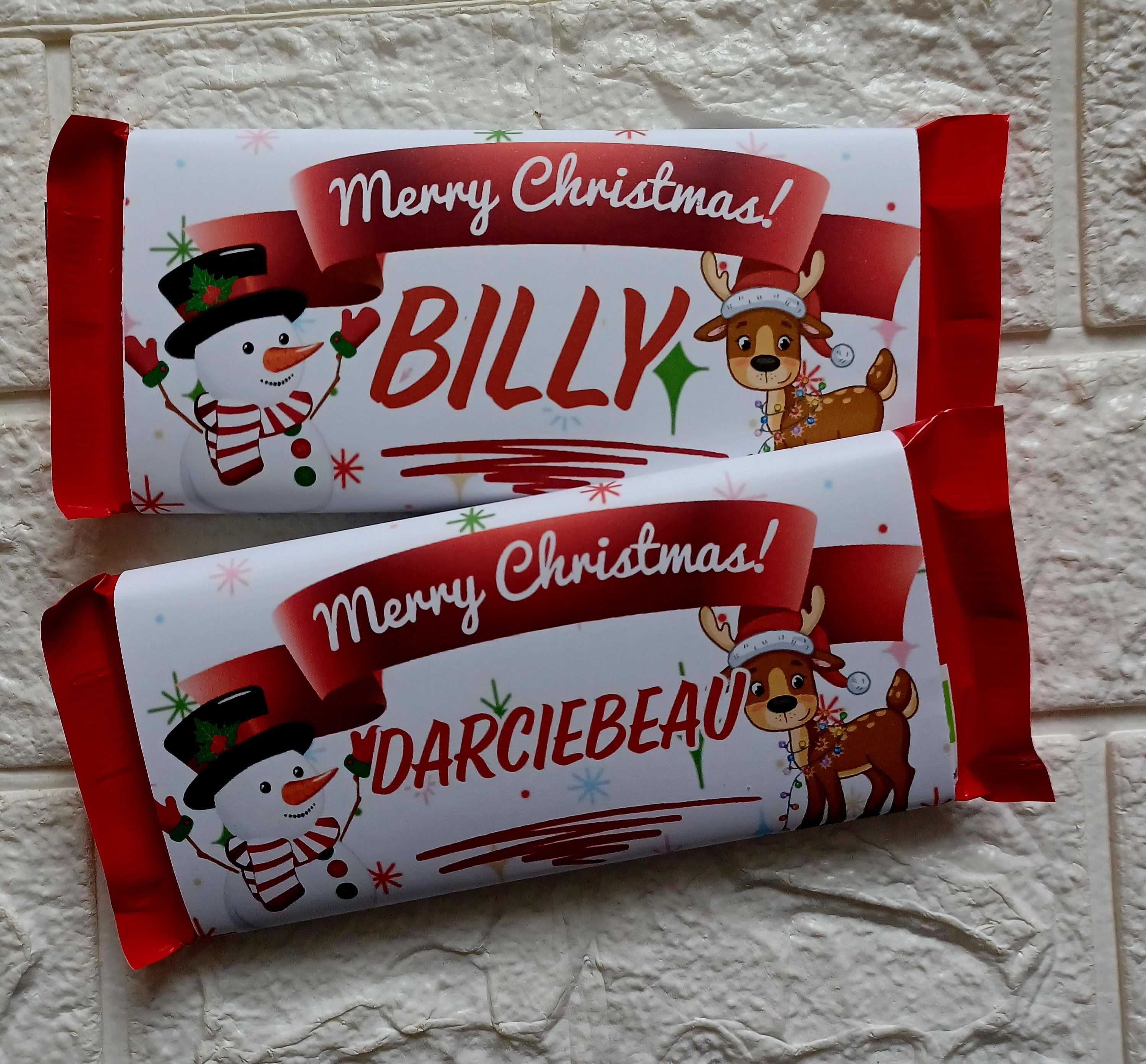 Chocolate Bar Jpeg File Wrapper DIY Printable Christmas Gift Idea - Etsy UK