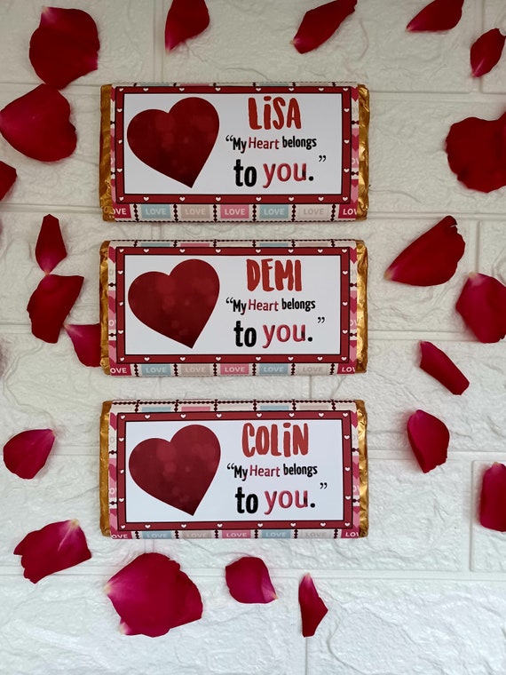 Valentines Day Chocolate Bar Wrapper Bundle 10 Different - Etsy UK