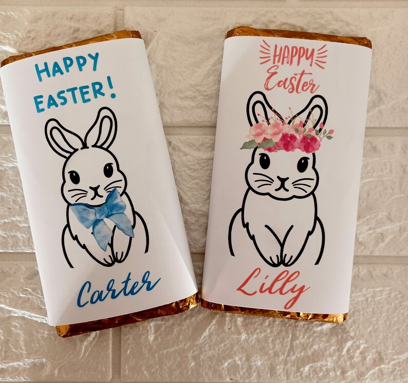 Easter Chocolate Bar Wrappers Jpeg File DIY Easter Gift Absolutely ...