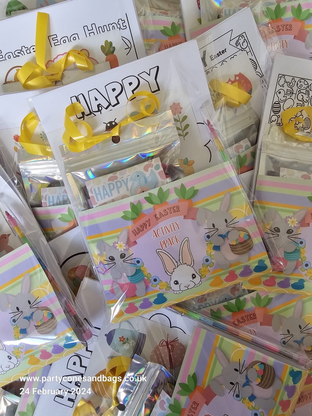 EASTER Kids Activity and Sweet Packs With Stack Crayon and Stickers and ...