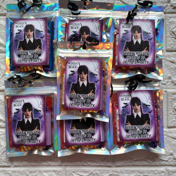 Wednesday Addams Candy Bags - Etsy