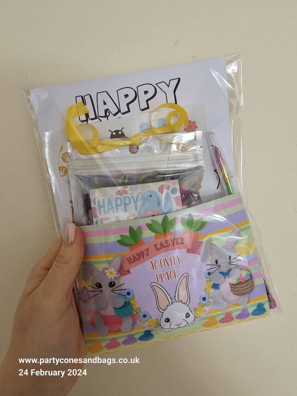 EASTER Kids Activity and Sweet Packs With Stack Crayon and Stickers and ...