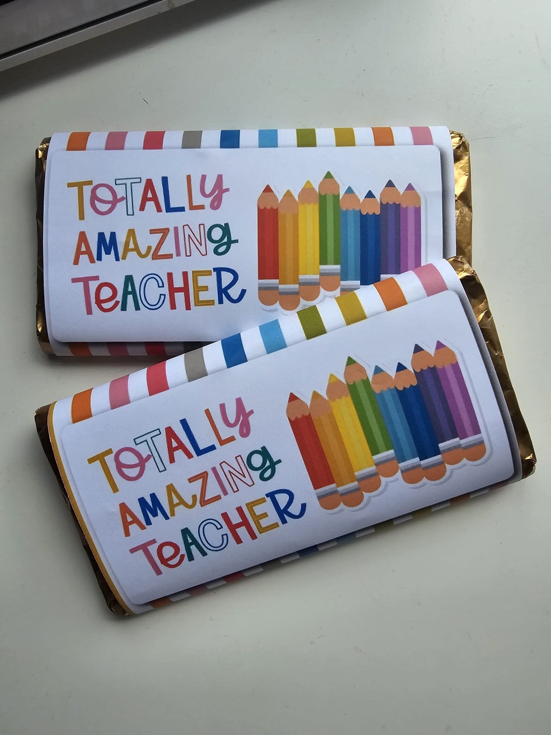 Teacher Chocolate Bar Wrapper Printable Instant Download End of Year ...