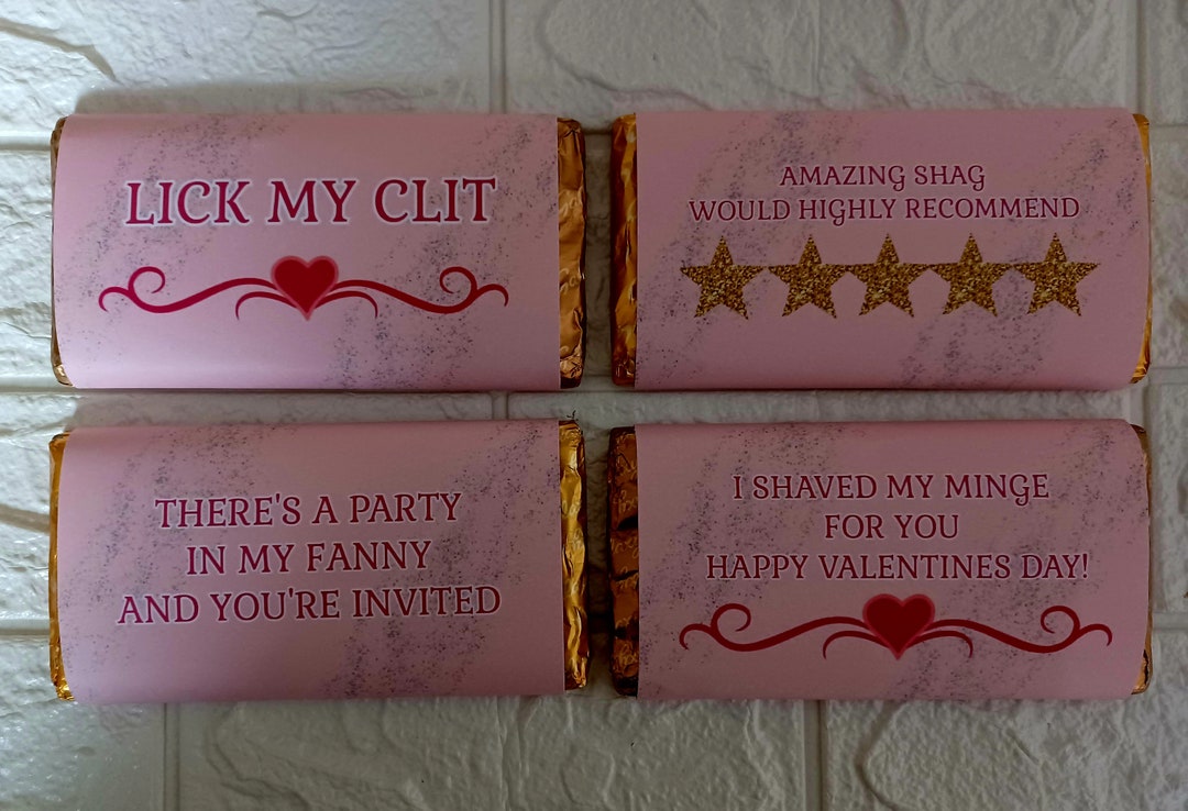 Valentines Printable Jpeg Files Chocolate Bar Wrappers Novilty Gift ...