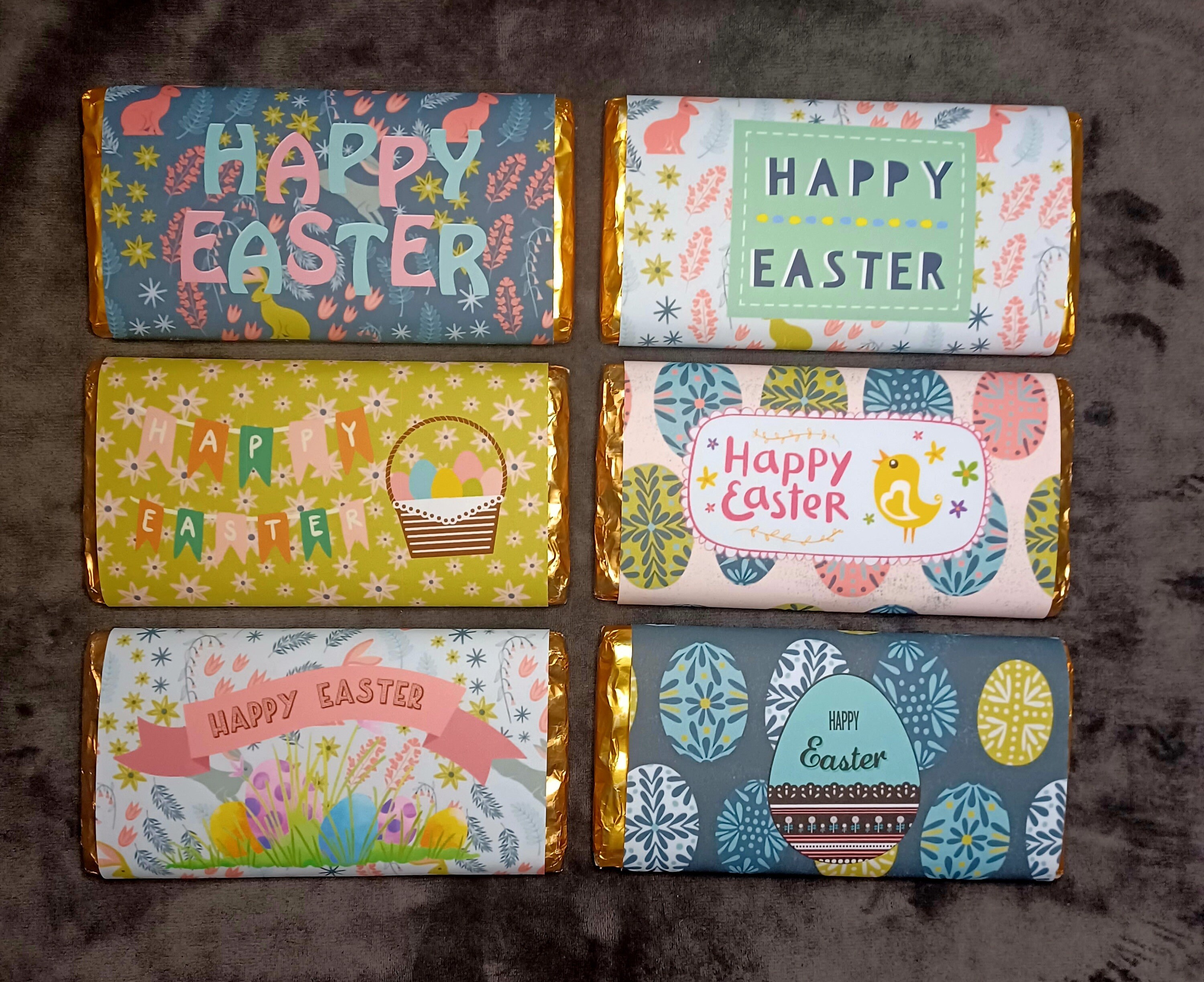 Easter Candy Chocolate Bar Wrappers for Galaxy or Hershey's Bar Jpeg ...