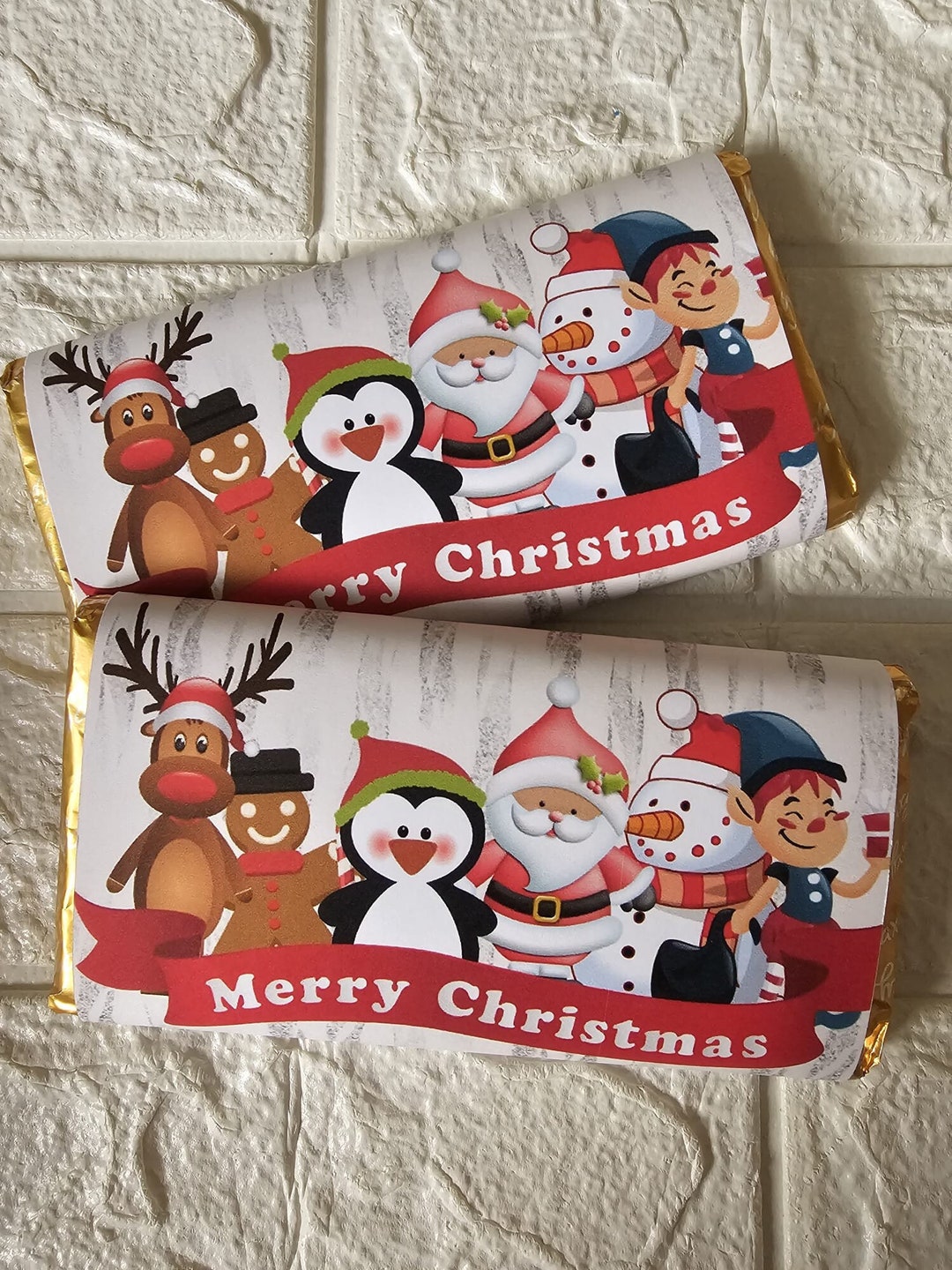 Christmas Chocolate Bar Wrapper Digital Download File Printable ...