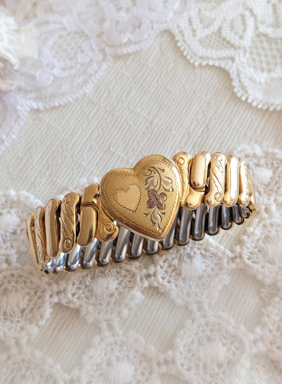 Vintage Sweetheart Expansion Bracelet - Etsy