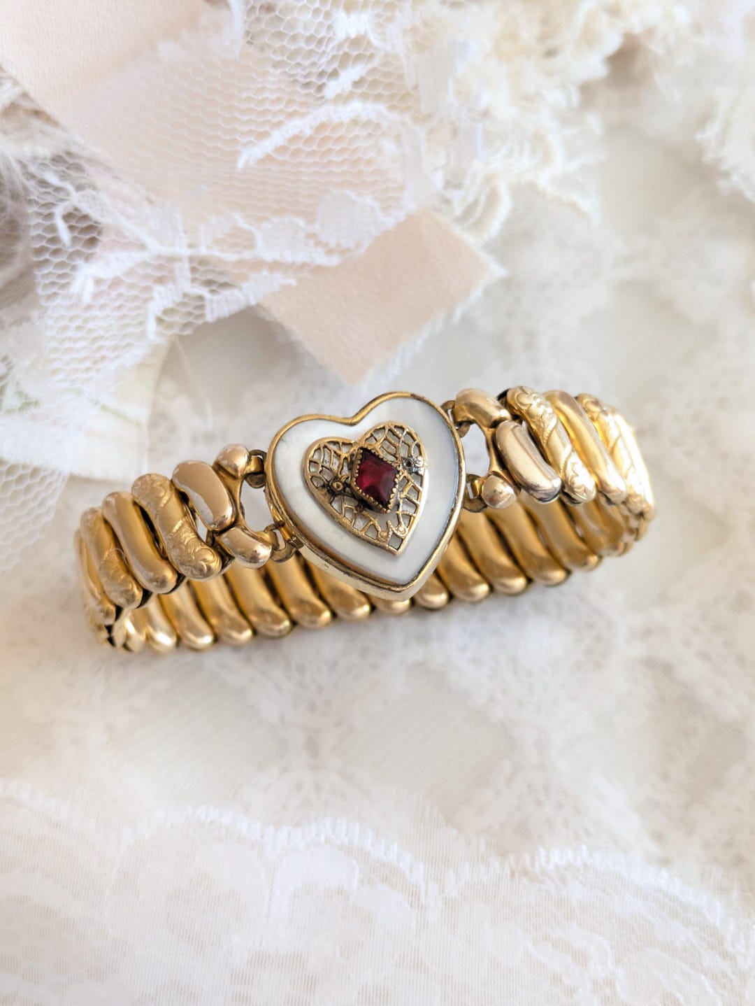 Vintage Sweetheart Expansion Bracelet - Etsy