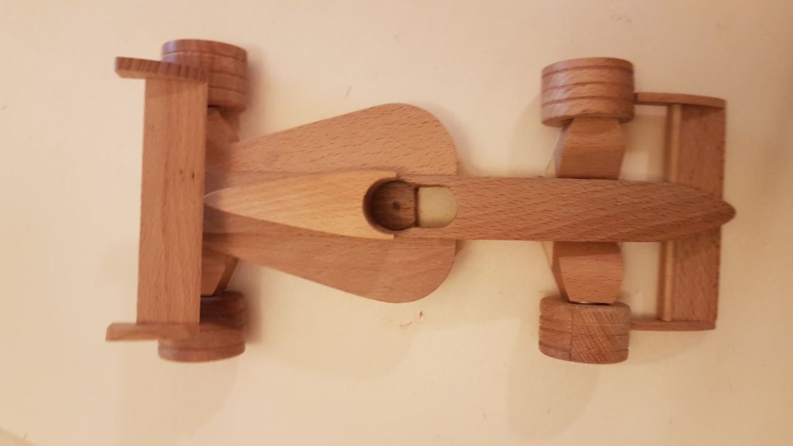 Handmade Formula 1 Car Racing Car Made of Wood as a Children's Toy for ...
