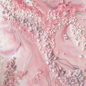 Pink Crystal Veins and Visitor - Etsy