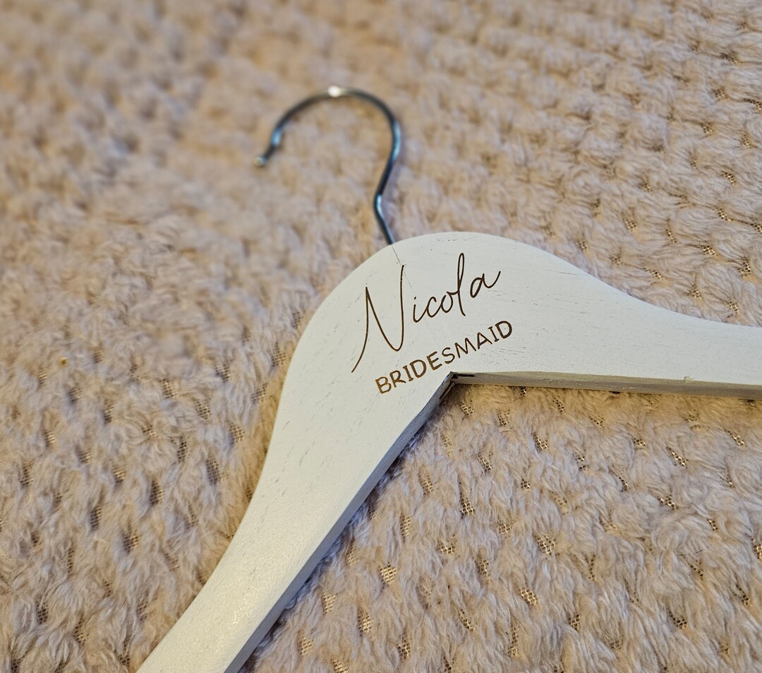 Personalised Hanger Vinyl Decal Transfer Wedding, Hen, Birthday ...