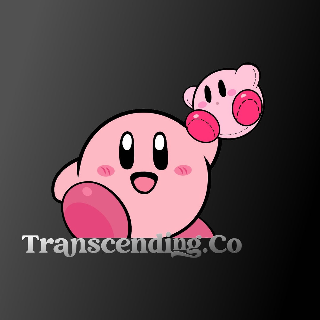 Kirby Peeker Decal /bumper Sticker Waterproof Nintendo Sticker - Etsy ...