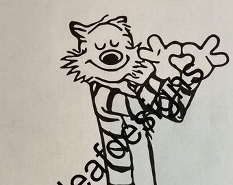 Calvin and Hobbes Svg - Etsy